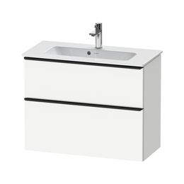 Duravit Waschtischunterschrank D-Neo Compact 81x37,2, sw/w m, 1 Kast, 1 Ausz., wandh&auml;ngend (DE43690BD180000)