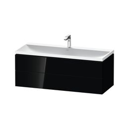 Duravit M&ouml;bel-Set L-Cube 120x48x48cm, m Hahnl., sw hgl, 2 Schub. (LC6953O40400000)