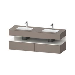 Duravit Einbauwaschtisch-M&ouml;bel-Set Qatego 160x55x60cm, Konsolen-Waschtischunterbau, we hg/b matt (QA4797022430000)
