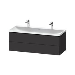 Duravit M&ouml;bel-Set L-Cube 120x48x48cm, m 2 HL, 2 SBK, graph matt (LC6954O80800000)