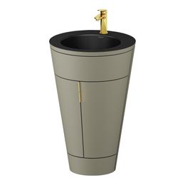 Duravit Waschtischunterschrank c-bonded Set Starck 1 56x86,4x60,5cm, st, G g p, st-g s-matt (S19514O34920000)