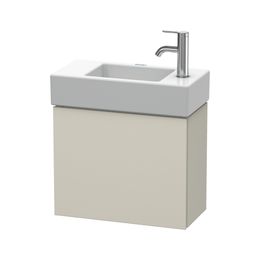 Duravit Waschtischunterschrank L-Cube 48x24x40cm, wandh&auml;ngend, T&uuml;r links, taupe matt (LC6246L9191)