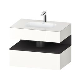 Duravit Einbauwaschtisch-M&ouml;bel-Set Qatego 80x55x60cm, gra m/we g, Kon-WTU, B (QA4785080220010)