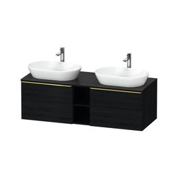 Duravit Waschtischunterschrank D-Neo 140x55cm, 2 A, 1 Pl, B bs, g pol/Ei sw (DE4950B34160000)