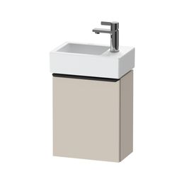Duravit Waschtischunterschrank D-Neo 36,4x22,2x44cm, 1 T&uuml;r, An L, sw/Taup ma (DE4218LBD910000)