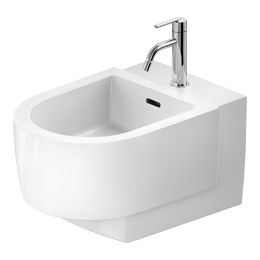 Duravit Wand-Bidet Balcoon 37x54cm, m Hahnl., &Uuml;L, wei&szlig; Hochglanz (272615AA00)