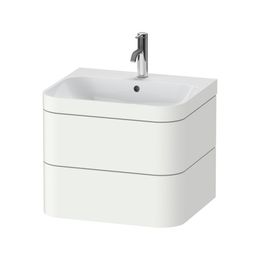 Duravit M&ouml;belwaschtisch-Unterschrank Happy D.2 Plus 57,5x49cm, 1 HL, we s-matt, 2 Schubk. (HP4635O3636)