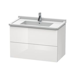 Duravit Waschtischunterschrank L-Cube 82x46,9cm, we. hgl, 2 Schub., wandh&auml;ngend (LC626508585)