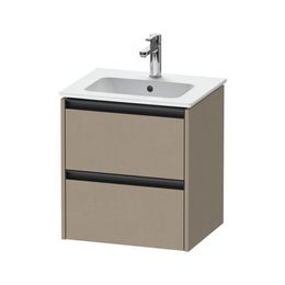 Duravit Waschtischunterschrank Ketho.2 51x42x54,9cm, 2 Schub., wandh&auml;ngend, leinen (K25261075750000)