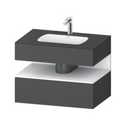 Duravit Einbauwaschtisch-M&ouml;bel-Set Qatego 80x55x60cm, we m/Grap ma, Konsolen-Waschtischunterbau (QA4785018490000)