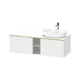 Duravit Waschtischunterschrank D-Neo 140x55cm, 2 A, 1 Pl, B R, g pol/wei&szlig; ma (DE4950R34180000)