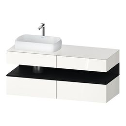 Duravit Waschtischunterschrank Qatego 140x55x60cm, E sw/we g, Pl, B l, B (QA4765016220010)
