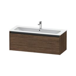 Duravit Waschtischunterschrank Ketho.2 121x48cm, Nussb dkl., 1 Ausz., wandh&auml;ngend (K25065021210000)