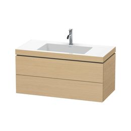 Duravit Waschtischunterschrank c-bonded L-Cube 100x48cm, 1 HL, Ei natur, 2 Schubk&auml;sten (LC6928O3030)