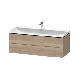 Duravit M&ouml;bel-Set L-Cube 120x48x48cm, m HL, Ei marm., 2 Schub. (LC6953O55550000)