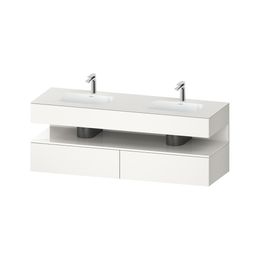 Duravit Einbauwaschtisch-M&ouml;bel-Set Qatego 160x55x60cm, Kon-WTU, we hgl/we matt (QA4797022840000)