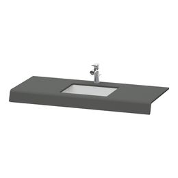 Duravit Waschtisch-Konsole DuraStyle 80-200x55x10cm, 1 Ausschn, graphit matt (DS828C04949)