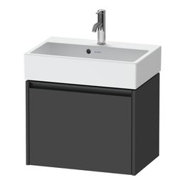 Duravit Waschtischunterschrank Ketho.2 Compact 58,4x39x44cm, 1 Ausz., wandh&auml;ngend, graph matt (K25073049490000)