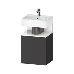 Duravit Waschtischunterschrank Qatego 44x35x64,5cm, 1 T, T r, w Hgl/Graphit ma (QA4076R22490000)