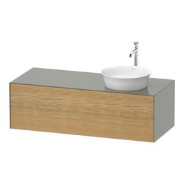 Duravit Waschtischunterschrank White Tulip 130x55cm, 1 AZ, 1 Pl, B r, E Nat StG m (WT4977RH592)