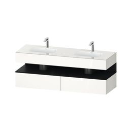 Duravit Einbauwaschtisch-M&ouml;bel-Set Qatego 160x55x60cm, Kon-WTU, B, Ei sw/we hgl (QA4797016220010)