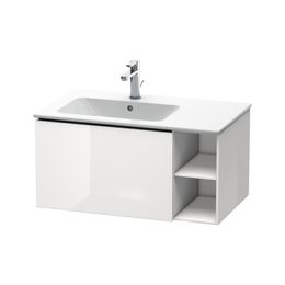 Duravit Waschtischunterschrank L-Cube 82x48,1x40cm, 1 Ausz., Beck. li, we. hgl (LC619102222)
