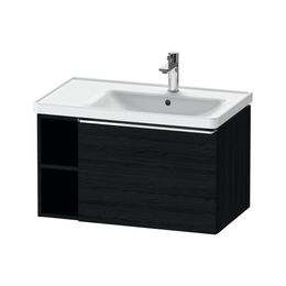 Duravit Waschtischunterschrank D-Neo 78,4x45,2cm, 1 A, Beck. re, chr/Eiche sw (DE4257010160000)