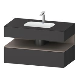 Duravit Einbauwaschtisch-M&ouml;bel-Set Qatego 100x55x60cm, ba m/Gr m, Kon-WTU, B (QA4786043490010)