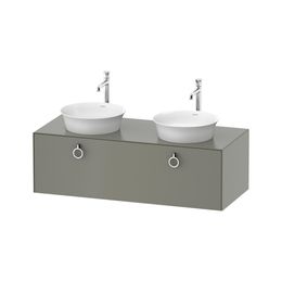 Duravit Waschtischunterschrank White Tulip 130x55cm, 1 AZ m G, B bs, st-g s-matt (WT4983B9292)