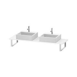 Duravit Konsole Cpmpact L-Cube 80-200x48cm, 2 A., St&auml;r 3cm, we. hgl (LC105C08585)