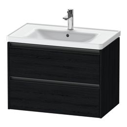 Duravit Waschtischunterschrank Ketho.2 78,4x45,5cm, Ei sw, 2 Schub., wandh&auml;ngend (K25283016160000)