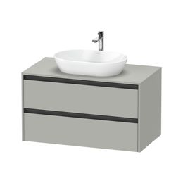 Duravit Waschtischunterschrank Ketho.2 100x55cm, bg m, Pl m 1 Ausschn, wandh&auml;ngend (K24896007070000)