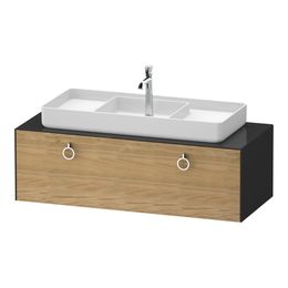 Duravit Waschtischunterschrank White Tulip 130x55cm, B m, E N gra g, k Ein/o Be (WT4982MH5H10000)