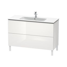 Duravit Waschtischunterschrank L-Cube 122x48,1cm, we. hgl, 2 Ausz&uuml;ge, stehend (LC662808585)