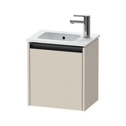 Duravit Waschtischunterschrank Ketho.2 41x29,2x44cm, 1 T&uuml;r, wd, An li, Tau matt (K25060L83830000)