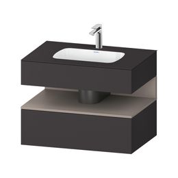 Duravit Einbauwaschtisch-M&ouml;bel-Set Qatego 80x55x60cm, ba m/Grap matt, Konsolen-Waschtischunterbau (QA4785043800000)