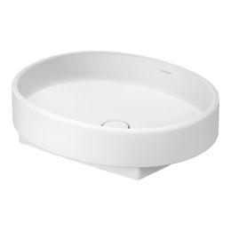 Duravit Aufsatzwaschtisch Balcoon 55x45cm, o. Hahnl., &Uuml;L, wei&szlig; Seidenmatt (241055AC79)