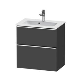 Duravit Waschtischunterschrank D-Neo Compact 61x37,2, chr/Gra m, 1 Kast, 1 A, wandh&auml;ngend (DE4368010490000)