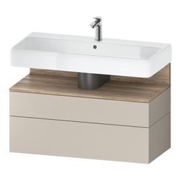 Duravit Waschtischunterschrank Qatego 99x47x59cm, E Ma/t m, 1 Kast, m Nischenb (QA4395055910010)