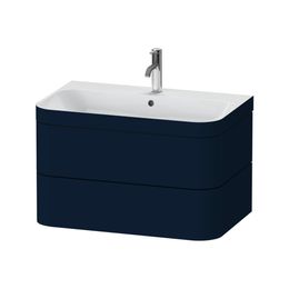 Duravit M&ouml;belwaschtisch-Unterschrank Happy D.2 Plus 77,5x49cm, 1 HL, blau s-matt, 2 Schubk. (HP4637O9898)