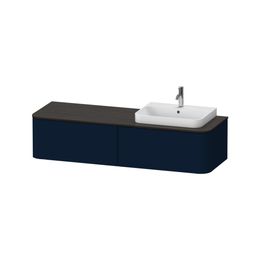 Duravit Waschtischunterschrank o. ES Happy D.2 Plus 35,4x160cm, 2 Ausz., BP r, blau s-matt (HP4944R98980010)