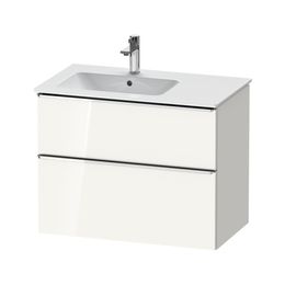 Duravit Waschtischunterschrank D-Neo 81x46,2cm, 1 Kast, Beck. li, chr/we hgl (DE4366010220000)