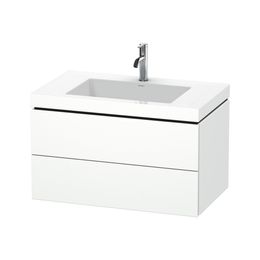 Duravit Waschtischunterschrank c-bonded L-Cube 80x48cm, 1 HL, we. matt, 2 Schub., wandh&auml;ngend (LC6927O8484)