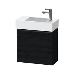 Duravit Waschtischunterschrank D-Neo 48,4x22,2x44cm, 1 T&uuml;r, An R, sw/Ei sw (DE4219RBD160000)