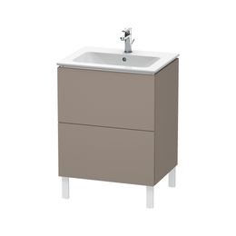 Duravit Waschtischunterschrank L-Cube 62x48,1cm, bas. matt, 2 Ausz&uuml;ge, stehend (LC662504343)