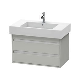 Duravit Waschtischunterschrank Ketho 80x45,5cm, betongr ma, 2 Schubk., wandh&auml;ngend (KT664000707)