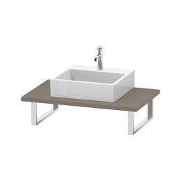 Duravit Konsole L-Cube 80-200x55cm, 1 Ausschn, St&auml;r 3cm, leinen (LC106C07575)