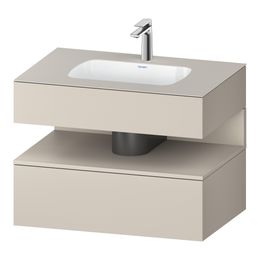 Duravit Einbauwaschtisch-M&ouml;bel-Set Qatego 80x55x60cm, Tau ma, Konsolen-Waschtischunterbau (QA4785091910000)