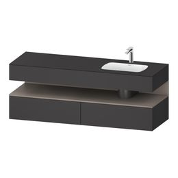 Duravit Einbauwaschtisch-M&ouml;bel-Set Qatego 160x50x60cm, Kon-WTU, B r, ba m/Grap ma (QA4796043490000)