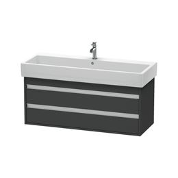 Duravit Waschtischunterschrank Ketho 115x44cm, graph ma, 2 Schubk., wandh&auml;ngend (KT663904949)
